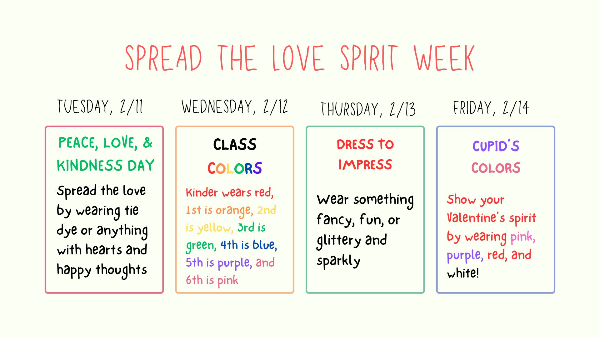 Spirit Week! – Phoebe A. Hearst Elementary School